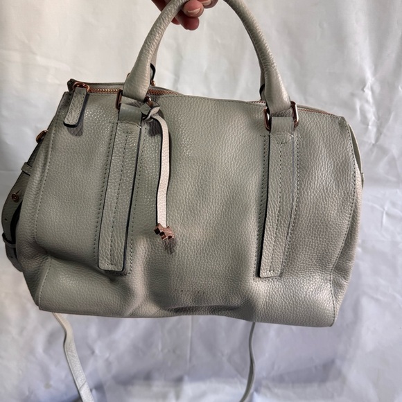 RADLEY LONDON | Bags | Radley Light Grey Peddled Leather Soft Shoulder ...